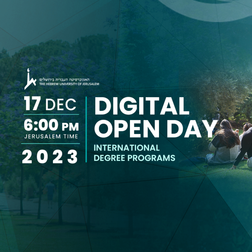 Join The Hebrew University's Upcoming Digital International Open Day - BFHU